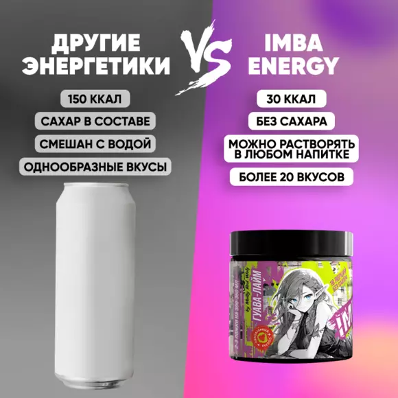IMBA Energy Гуава-лайм by MollyRedWolf - купить сухой энергетик без ...